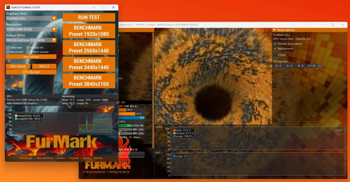 FurMark 2.10 : Un benchmark plus précis pour les cartes de dernière ...